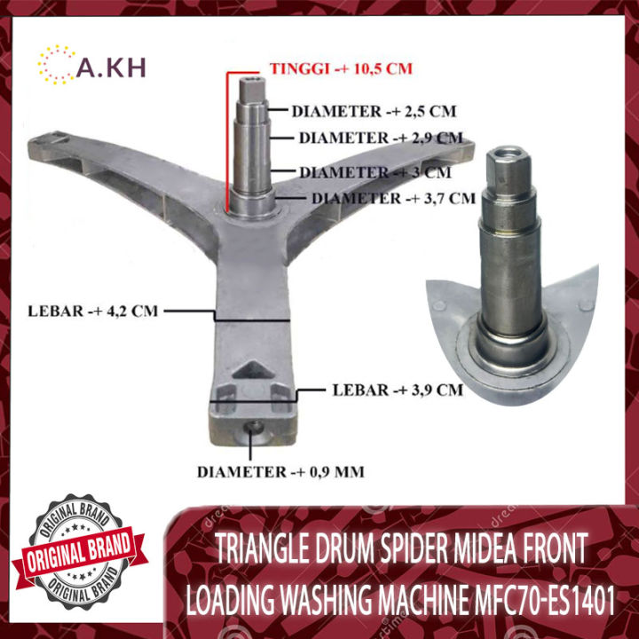 TRIANGLE DRUM SPIDER MIDEA FRONT LOADING WASHING MACHINE MFC70-ES1401 ...
