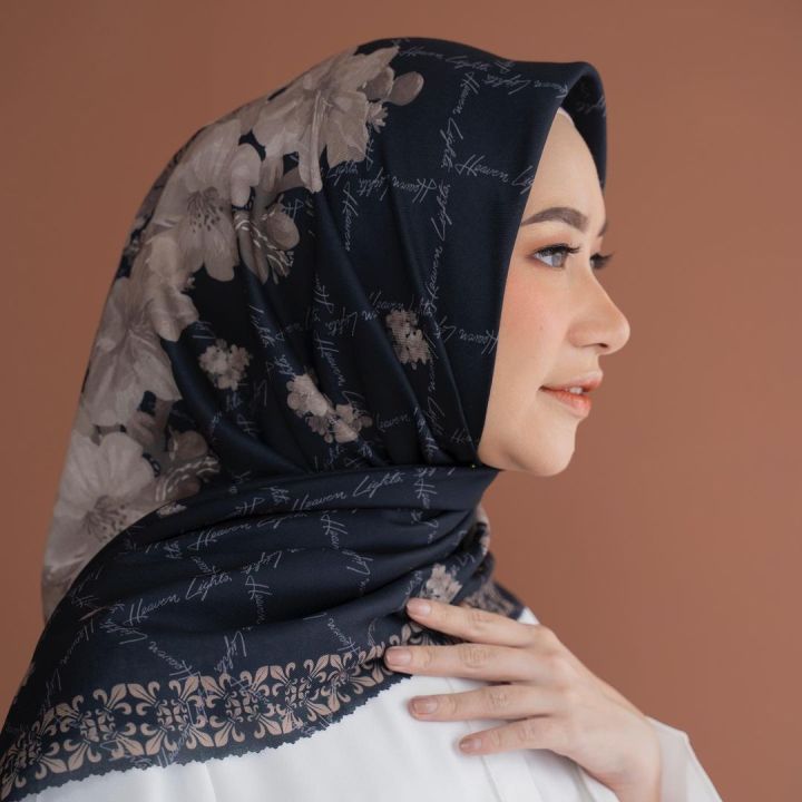 {BEST SELLER} KERUDUNG DENAY SUPER/HIJAB SEGIEMPAT VOAL MOTIF PREMIUM LASERCUT JILBAB SEGI4 ...