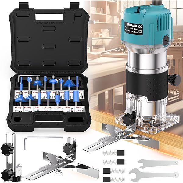 PAKET TUKANG KAYU !! Mesin Profil Kayu Wood Trimmer YUKIDO Router Ukir ...