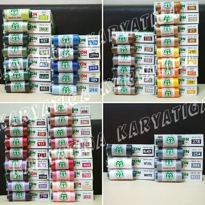 [Part 1] Benang Jahit Polyester YAMALON 40/2 - 500 Yard | Lazada Indonesia
