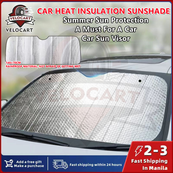 Foldable Car Windshield Visor Silver Laser Cover Block Front Rear ...