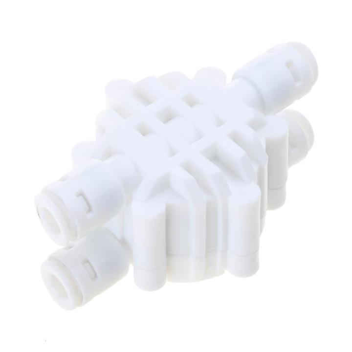 4 Way Automatic Shut Off Valve 1/4 Inch Push to Quick Connect Fittings ...