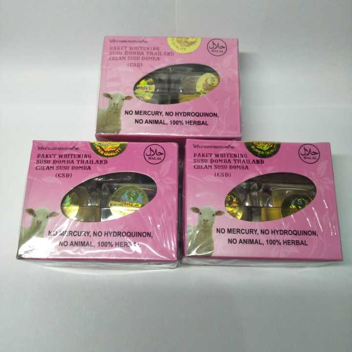 Paket Whitening Susu Domba Thailand Cream Susu Domba ( CSD ) 15gr 100% ... Paket Whitening Susu Domba Thailand Cream Susu Domba ( CSD ) 15gr 100% ...