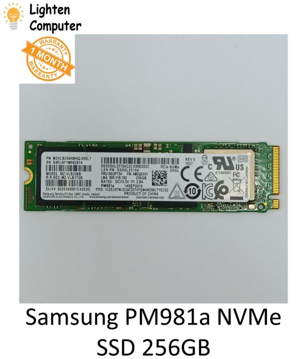 Samsung PM981a M.2 NVMe SSD 256GB / 512GB / 1TB Solid State Drive | PCIe M.2 NVMe 3.0 x4 3500MB ...