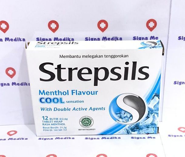 Strepsils Cool Box Isi 12 Butir 2.6gram - Permen Pelega Tenggorokan ...