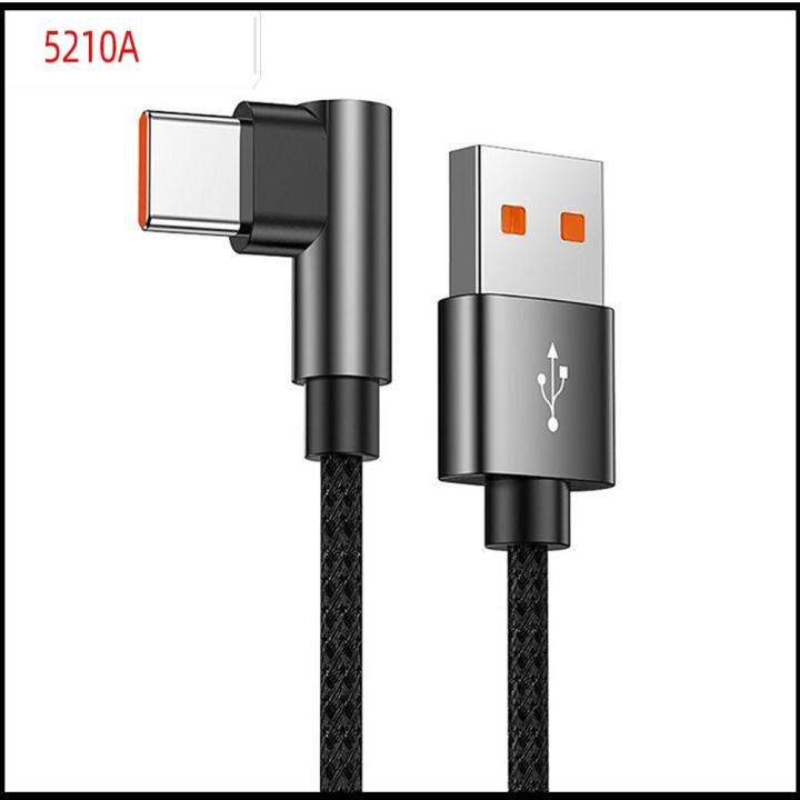 5210A แล็ปท็อป 90องศา ชาร์จด่วน4.0 สายข้อมูล Pd 66W มุมขวา สาย USB C TO USB Type C ชาร์จเร็ว ...