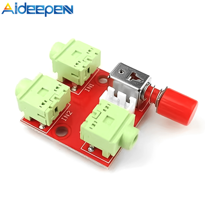 Aideepen 3.5mm Audio Switcher 2 Input 1 Output / 1 Input 2 Output Audio Splitter Switcher Audio ...