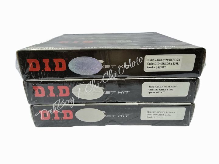 ORIGINAL DID CHAIN SET RAIDER 150 Reborn & New Breed Heavy Duty with ...