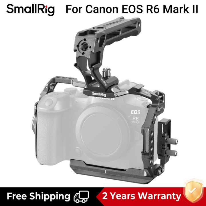 SmallRig R6 II HawkLock Cage Kit with NATO Top Handle HDMI Cable Clamp ...
