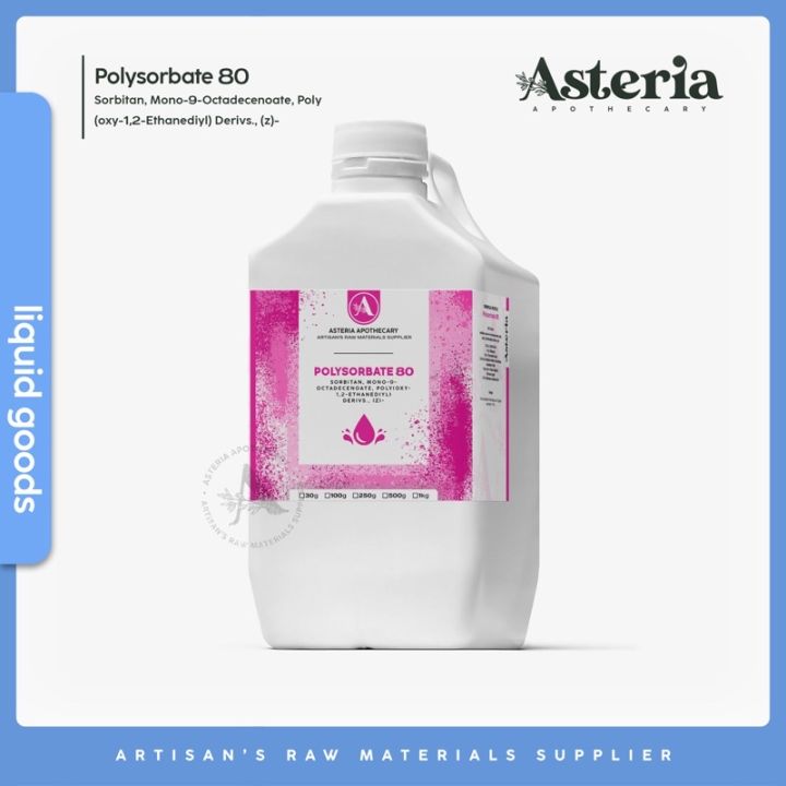 Polysorbate 80 | Tween 80 (250g, 500g, 1Kg) - Asteria Apothecary | Lazada PH