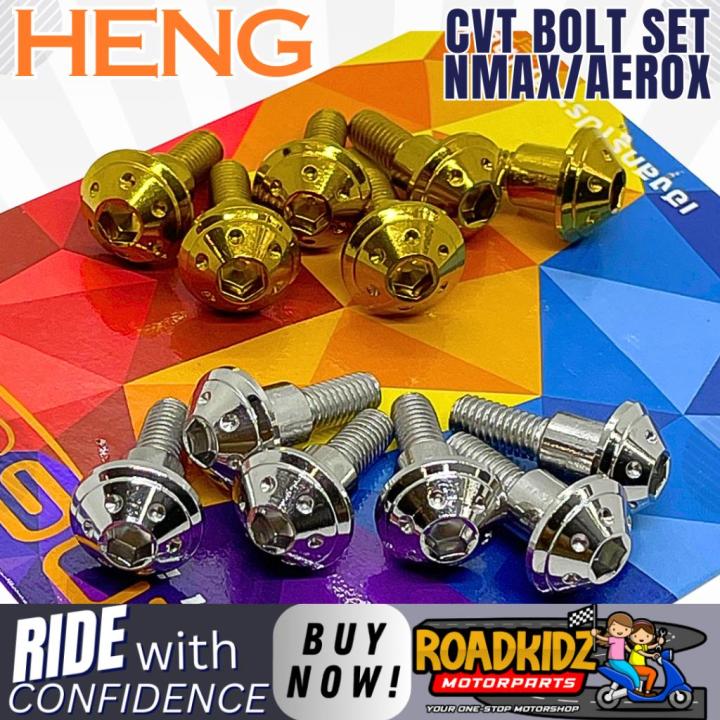 HENG CVT BOLTS AEROX/NMAX 6 PCS SET | Lazada PH