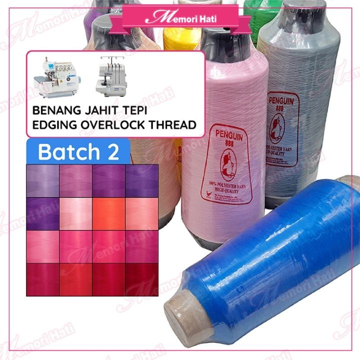 250g Penguin Polyester Thread Benang Jahit Tepi / Batch 2 | Lazada