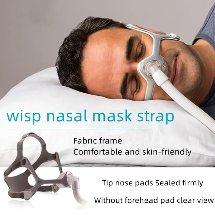 Wisp Fabric Frame Nasal Mask Respirator For Sleep Apnea Anti-Snoring ...