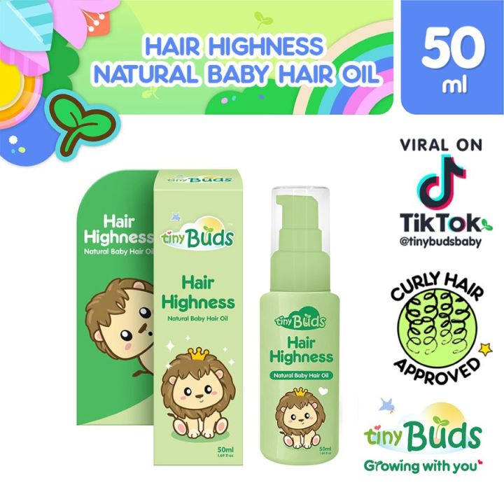 Tiny Buds Hair Highness Natural Baby Hair Oil 50ml | Lazada PH