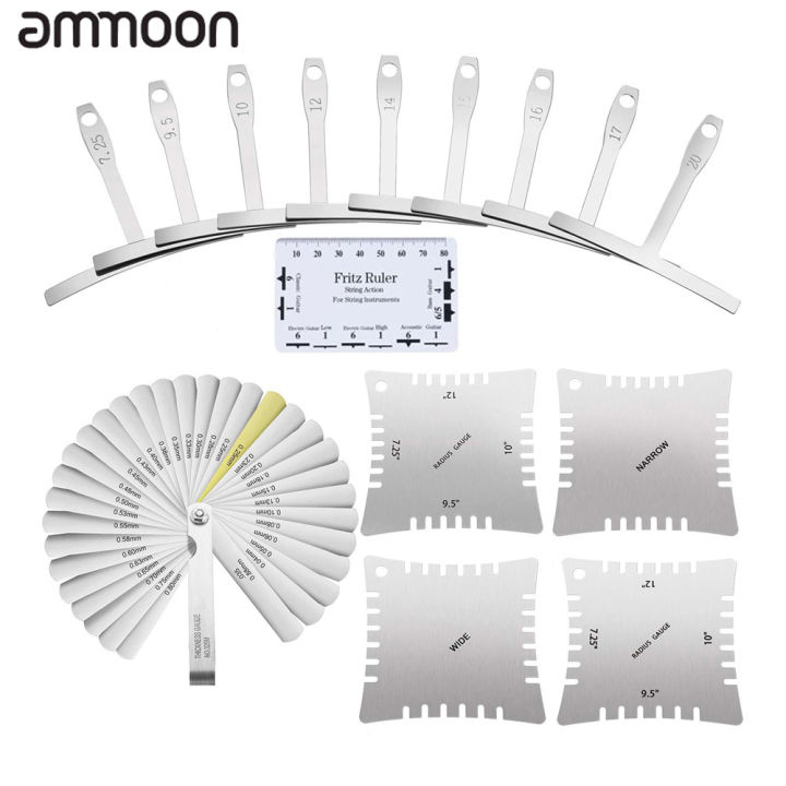 Guitar Luthier Measuring Tool Kit Set String Action Ruler Understring ...