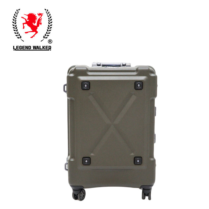 LEGEND WALKER Outdoor 6302 Matte Khaki (Frame Type) - TSA Luggage ...