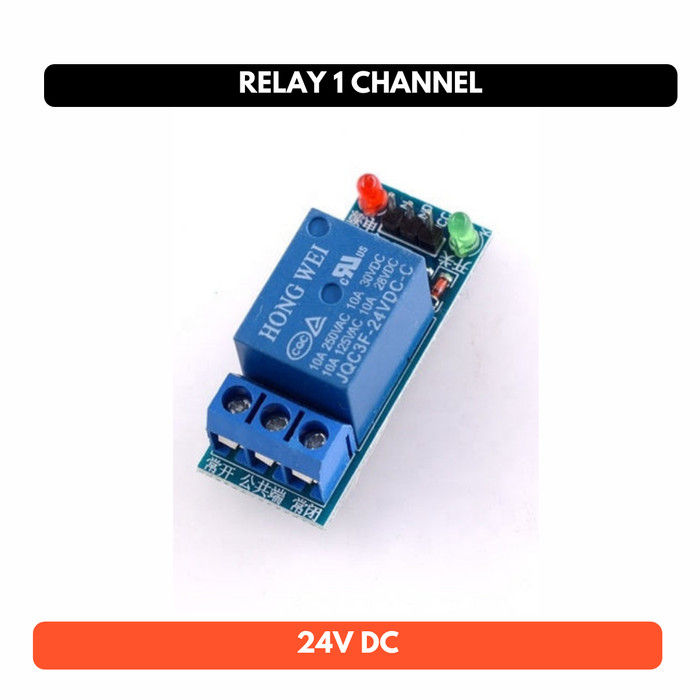 Relay Module 24V 1 Channel 1ch 1 CH Untuk Arduino Modul Relay 24V 24 V ...