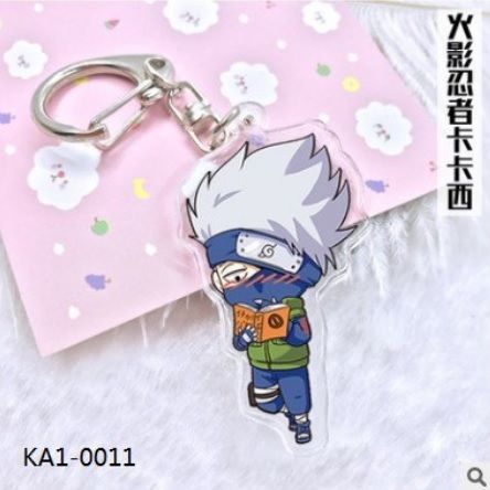 Kakashi keychain Naruto Key Chain Stainless Steel KeyChain Ring Keyring ...