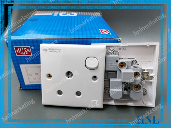 UMS 15A SWITCH SOCKET OUTLET UMS3115-J SIRIM | Lazada