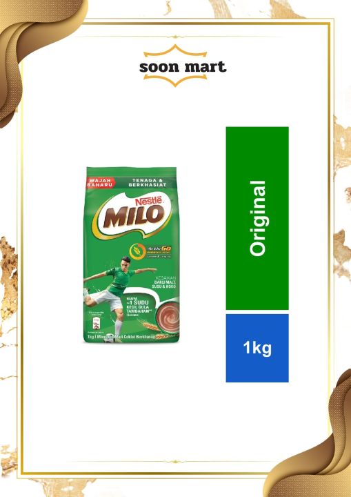 NESTLÉ MILO CHOCOLATE MALT POWDER Soft Pack 900g/1kg | Lazada