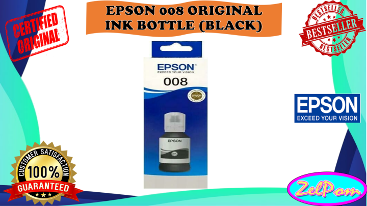 EPSON 008 ORIGINAL INK BOTTLE (BLACK) | Lazada PH