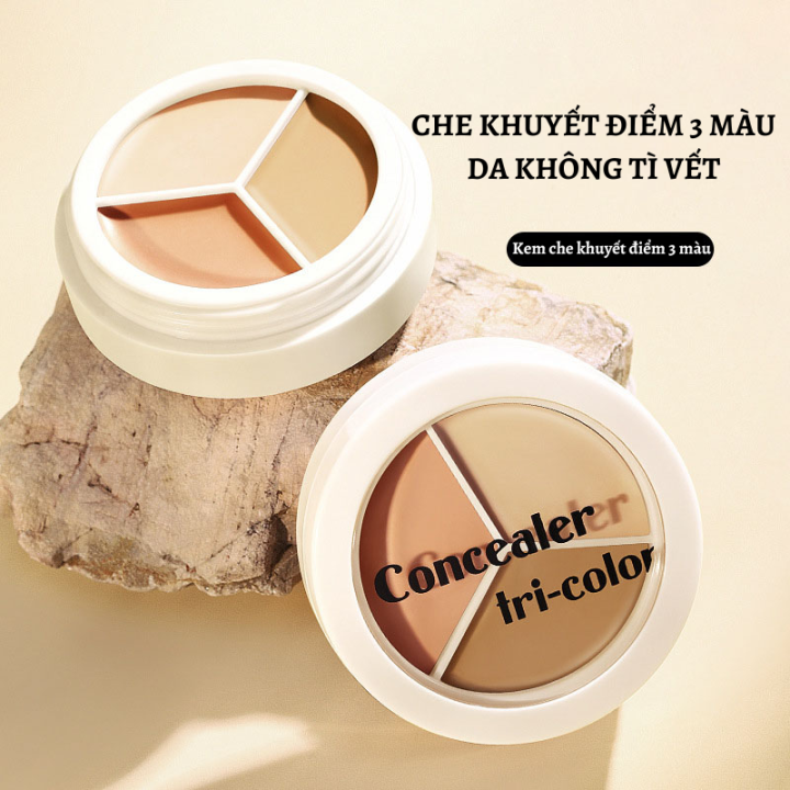 O'GULIA Kem Che Khuyết Điểm Ba Màu Đa Năng Lâu Trôi Che Các Loại Khuyết ...
