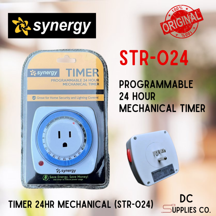 STR-024: Synergy Timer 24hr Mechanical Programmable 24 Hour Mechanical ...