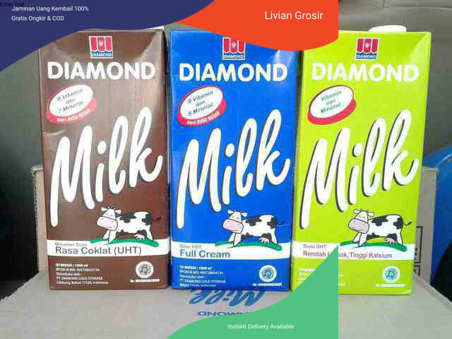 lv PROMO SUSU UHT DIAMOND 1 LTR x12 SEMUA RASA - Full cream | Lazada ...