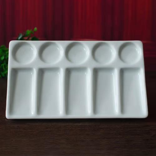 Painting Palette for Gouache & Watercolor: Plastic Rectangular Palette ...