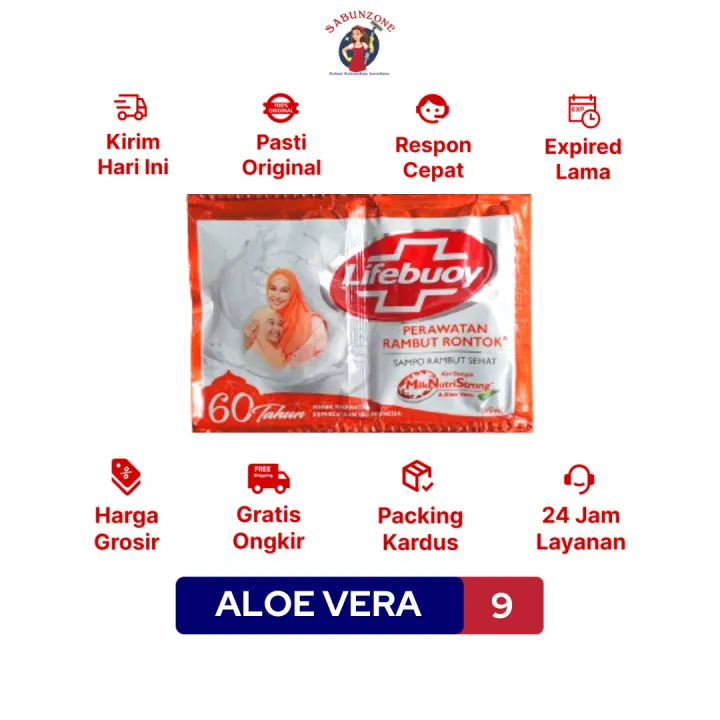 Shampoo Lifebuoy Anti Hair Fall 9 ml Sachet Merah | Lazada Indonesia
