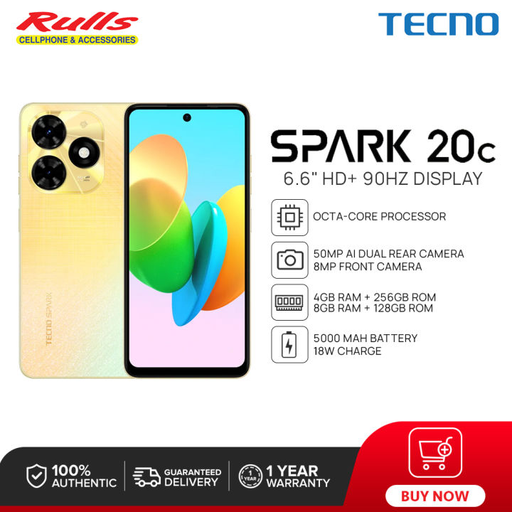 TECNO Spark 20C Smartphone | 12GB (4+8GB) + 256GB | Octa-core Processor ...