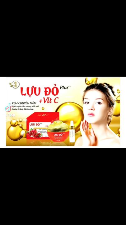 Kem lựu đỏ Vit C plus dưỡng trắng, bóc tách nám, chuyên mụn | Lazada.vn
