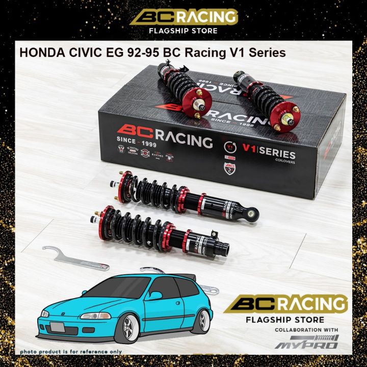 HONDA CIVIC EG 92-95 BC Racing V1 Series High Low Soft Hard Adjustable ...