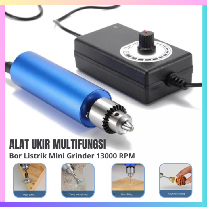 READY HERCTOOLS Bor Listrik Mini Grinder Alat Ukir Multifungsi 13000 ...