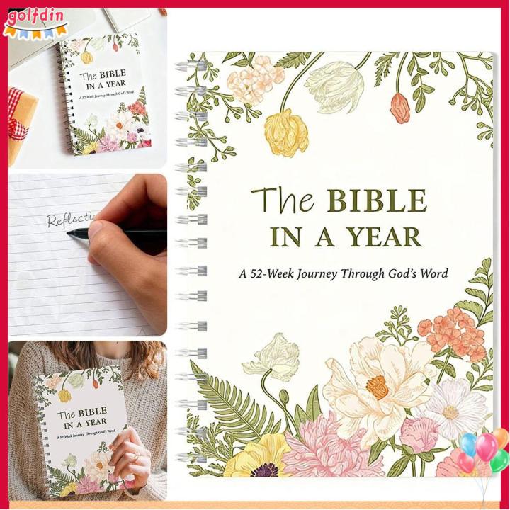 GOLFDIN Through Gods Word The Bible In A Year Spiral Bound A 52-Week ...