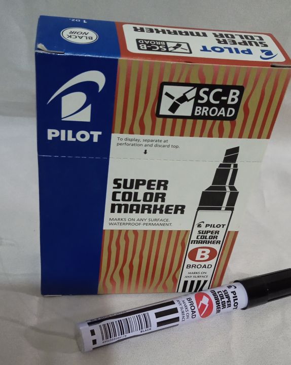 PILOT PERMANENT MARKER X 12PCS IN A BOX/FINE INK PENTELPEN | Lazada PH