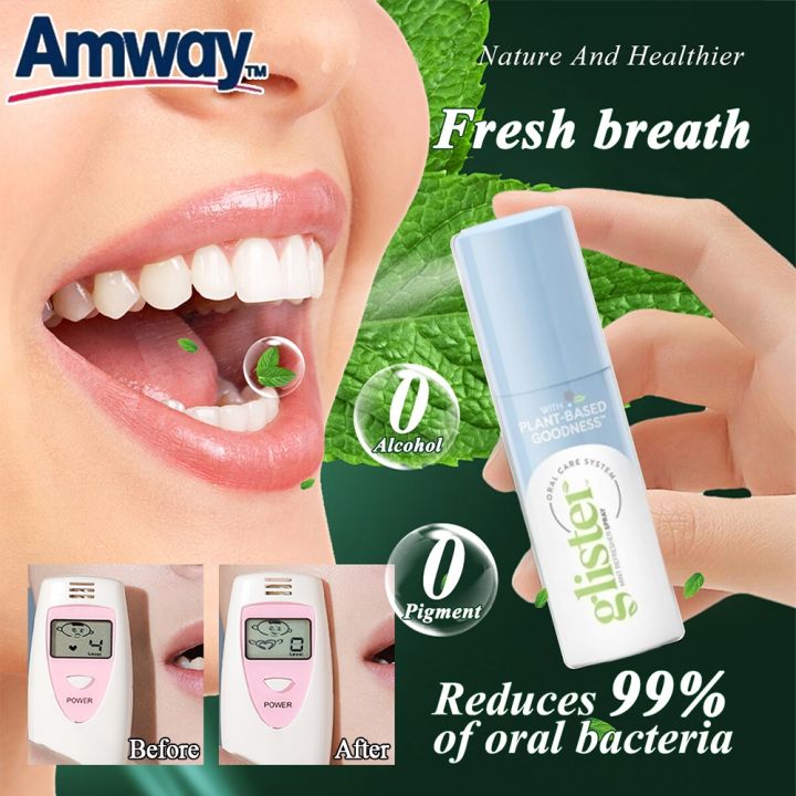 Amway Glister Mint Refresher Mouth Freshener Spray 11gr Anti Plaque ...