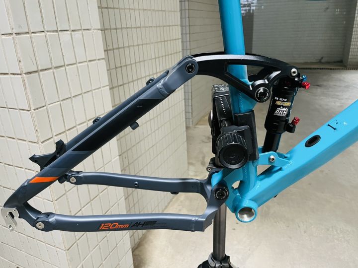 Aluminum alloy electric DH downhill soft tail frame Lindao AM electric ...