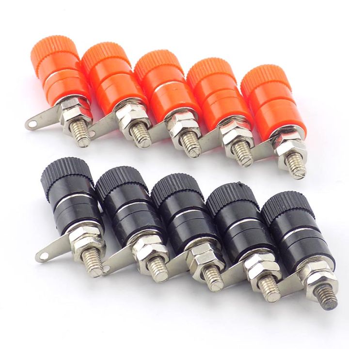 4 10pcs 4mm Banana Plugs Socket Connector Nickel Plated Binding Post ... 4 10pcs 4mm Banana Plugs Socket Connector Nickel Plated Binding Post ...