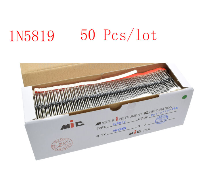 50ชิ้น/ล็อต1N5819 IN5819ไดโอดอัลตร้าอย่างรวดเร็วการกู้คืน Schottky อิน ...