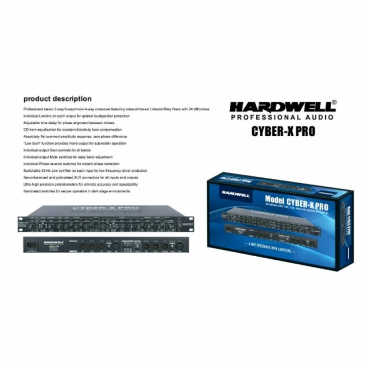 Crossover Limiter Hardwell CYBER X PRO Crossover 2, 3, 4 Way Ori ...