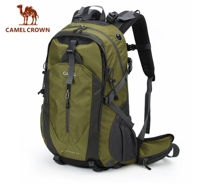CAMELCROWN 40L กลางแจ้งกระเป๋าเป้สะพายหลังเดินป่ามัลติฟังก์ชั่กระเป๋าเดินทางที่มีน้ำหนักเบา ...