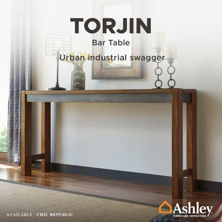 Ashley โต๊ะบาร์ รุ่น TORJIN 183 Bar Table | Lazada.co.th