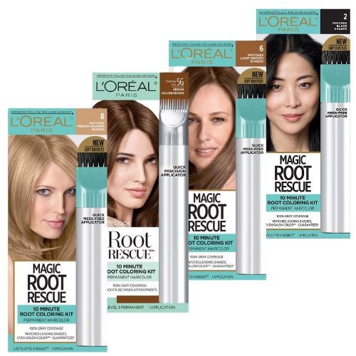 ☆L'Oreal Paris Magic Root Rescue 10 Minute Root Hair Coloring Kit ...