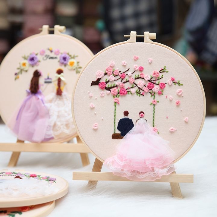 Wedding Theme Embroidery Kit/ Bride & Groom Embroidery Set/ Set Sulaman ...