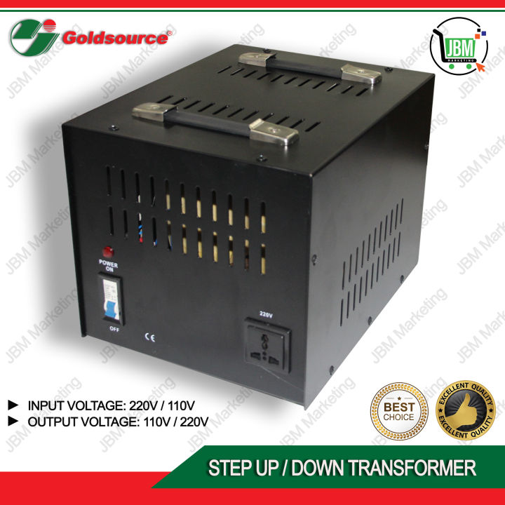 Goldsource Transformer 110V to 220V AC Converter Step-Up/Step Down ...