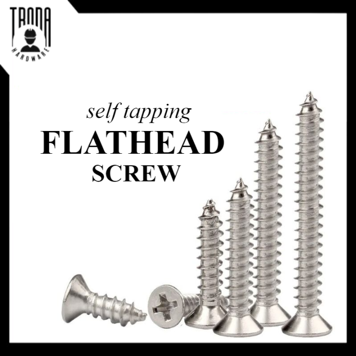 100PCS Self-tapping Flathead Screw M3.5 Tropa Hardware | Lazada PH