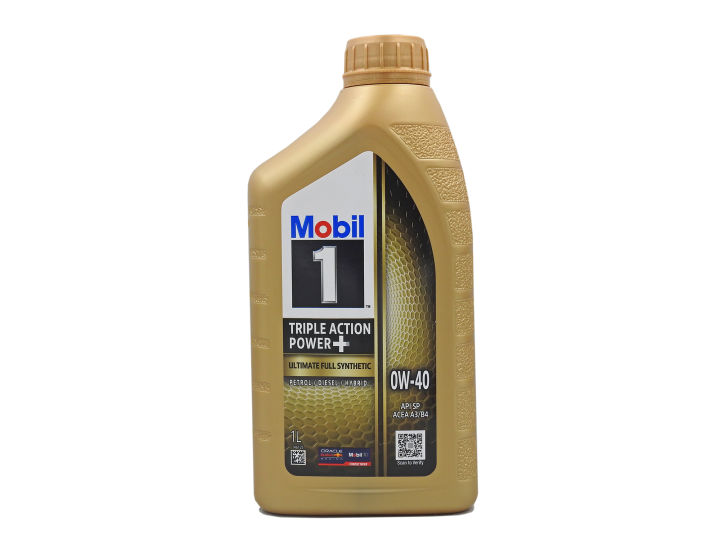 Mobil 1 Triple Action Power+ API SP / ACEA A3/B4 0W40 Ultimate Fully ...