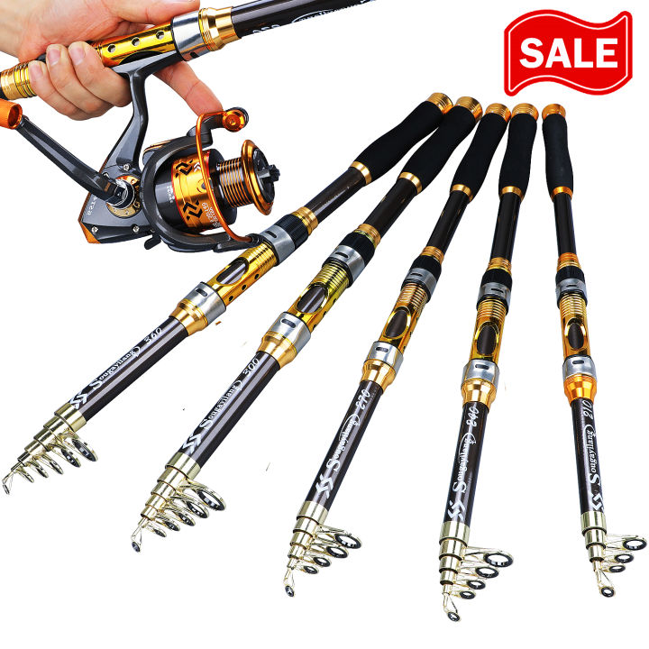 Fishing Rods 2.1-2.7m Super Strong Telescopic Spinning Fishing Rod for ...