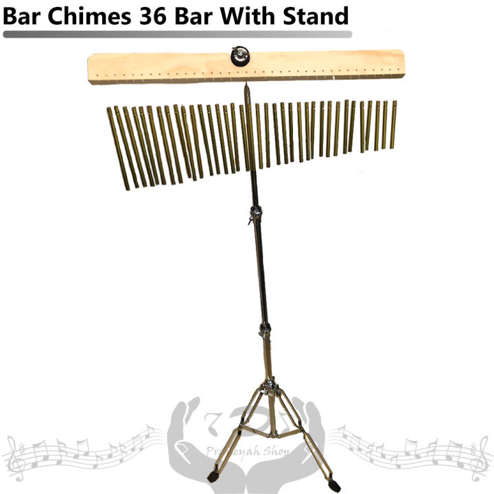 Bar Chimes 36 Gold With Stand Perkusi Drum | Lazada Indonesia